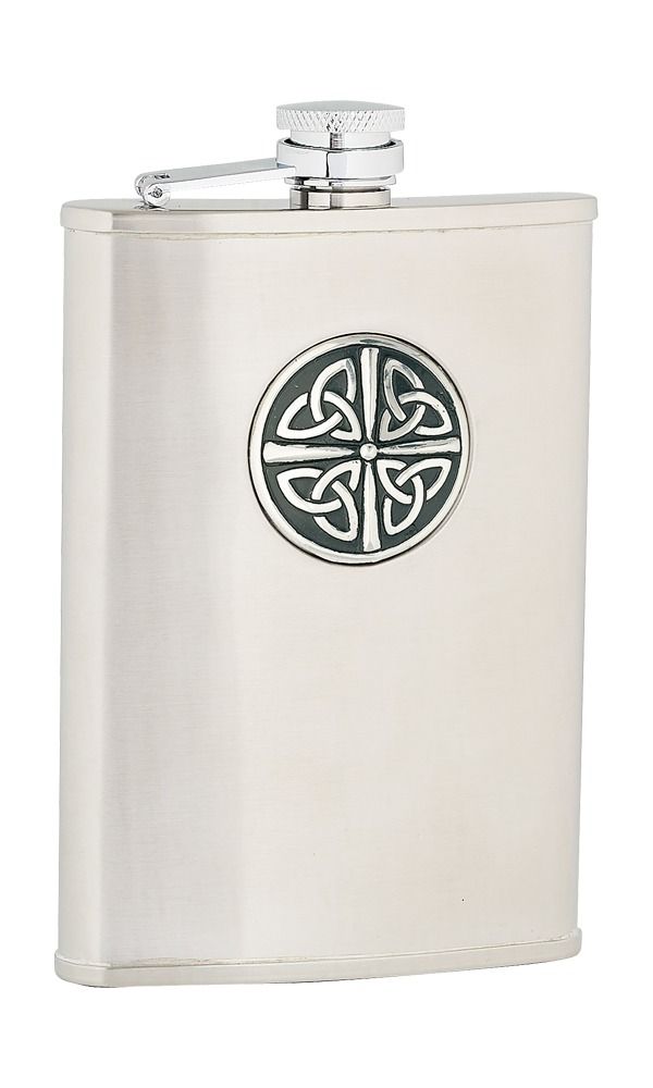 8oz Celtic Knot Stainless Steel Flask | Charles Buyers